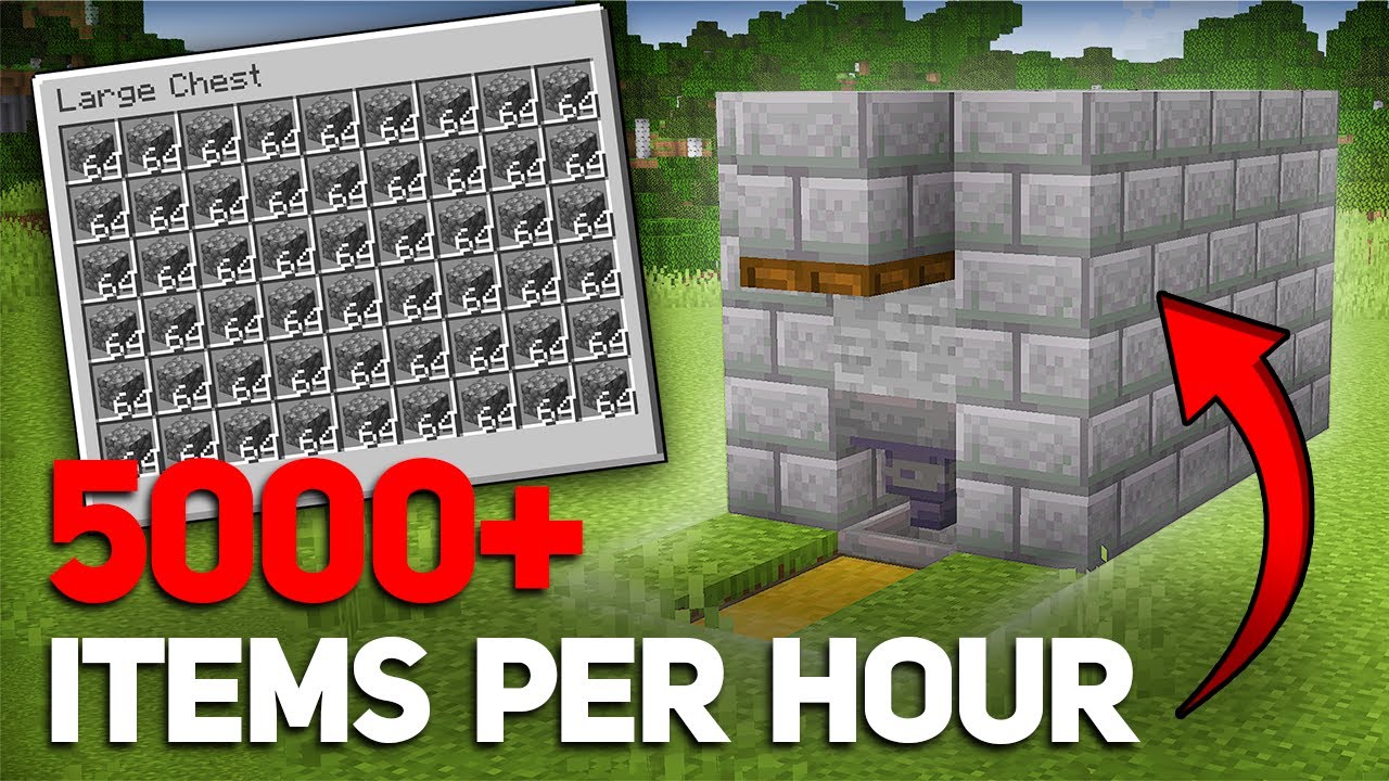 How to Build a Simple Stone/Cobblestone Generator in Minecraft 1.21 ...