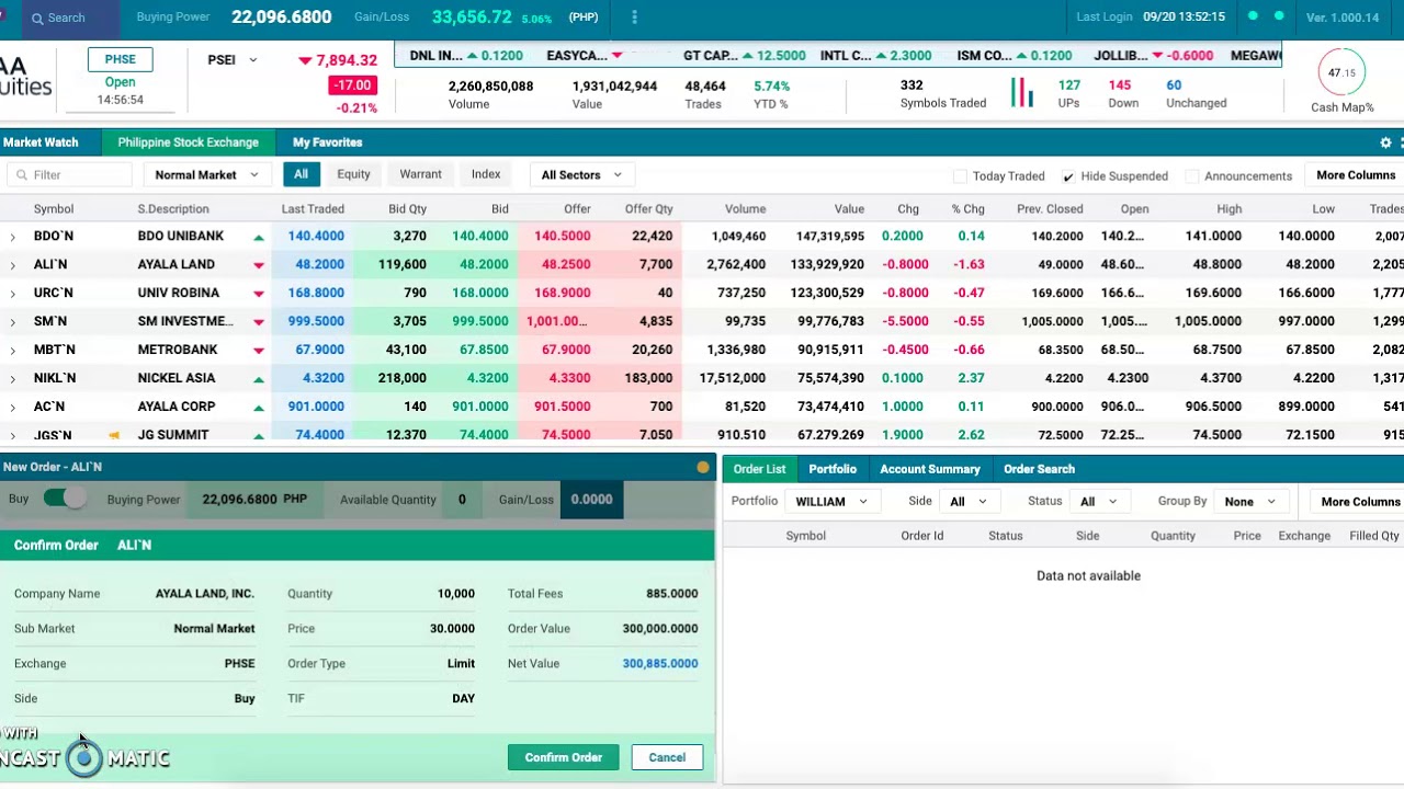 Placing Your First Order with AAA Equities - YouTube