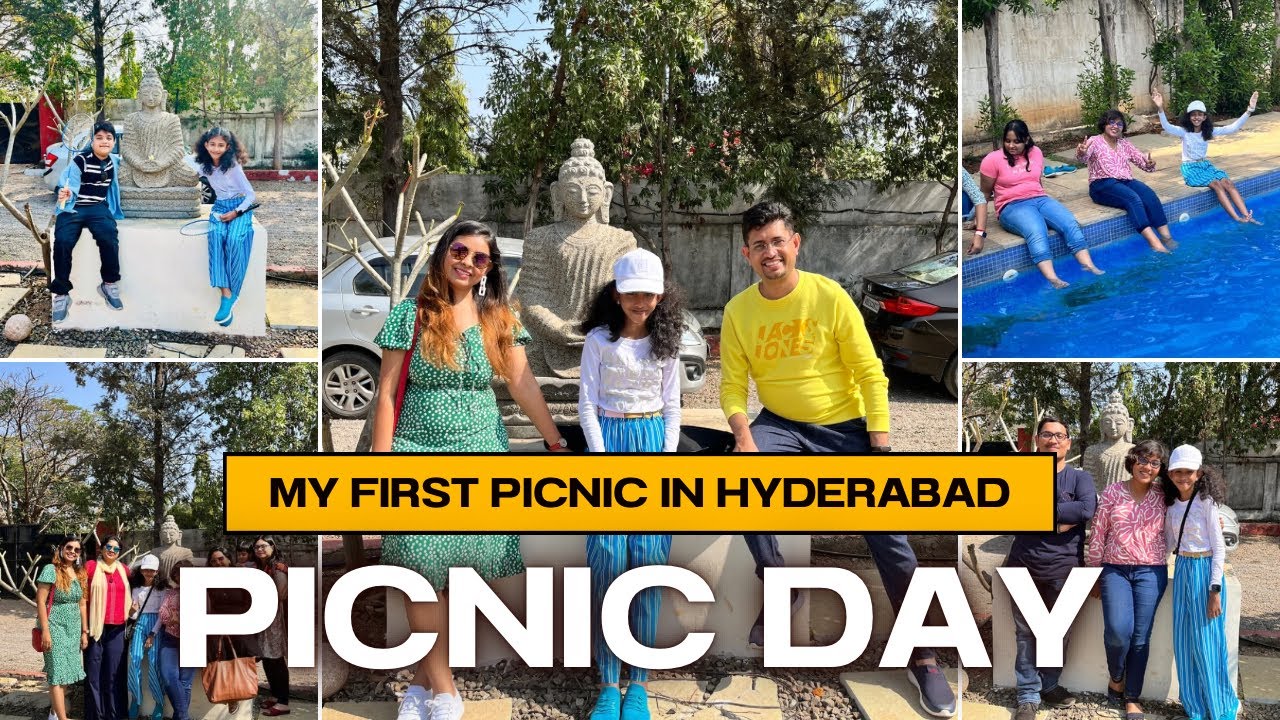 PICNIC DAY VLOG - Farm House - My First Picnic in Hyderabad - YouTube