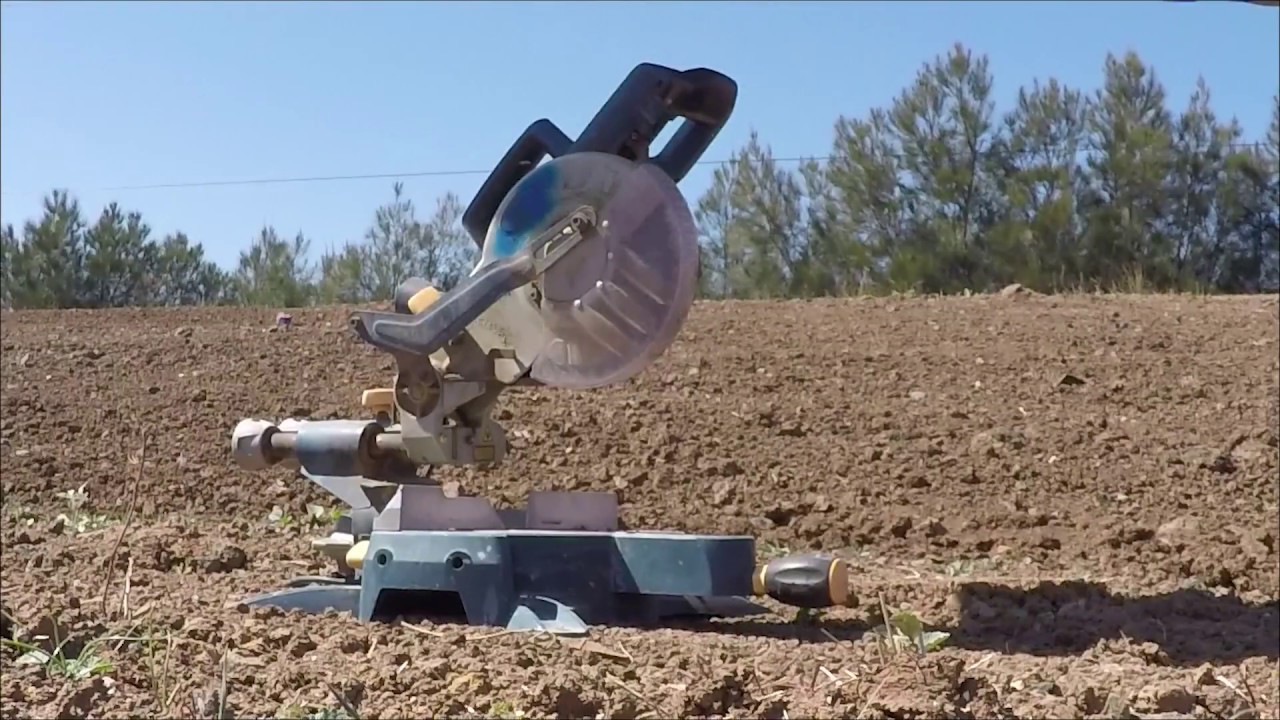 30 Ton Excavator Destroys Drop Saw - YouTube