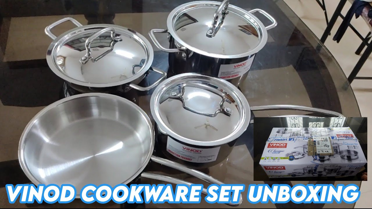 Vinod Cookware Set Unboxing Video - YouTube