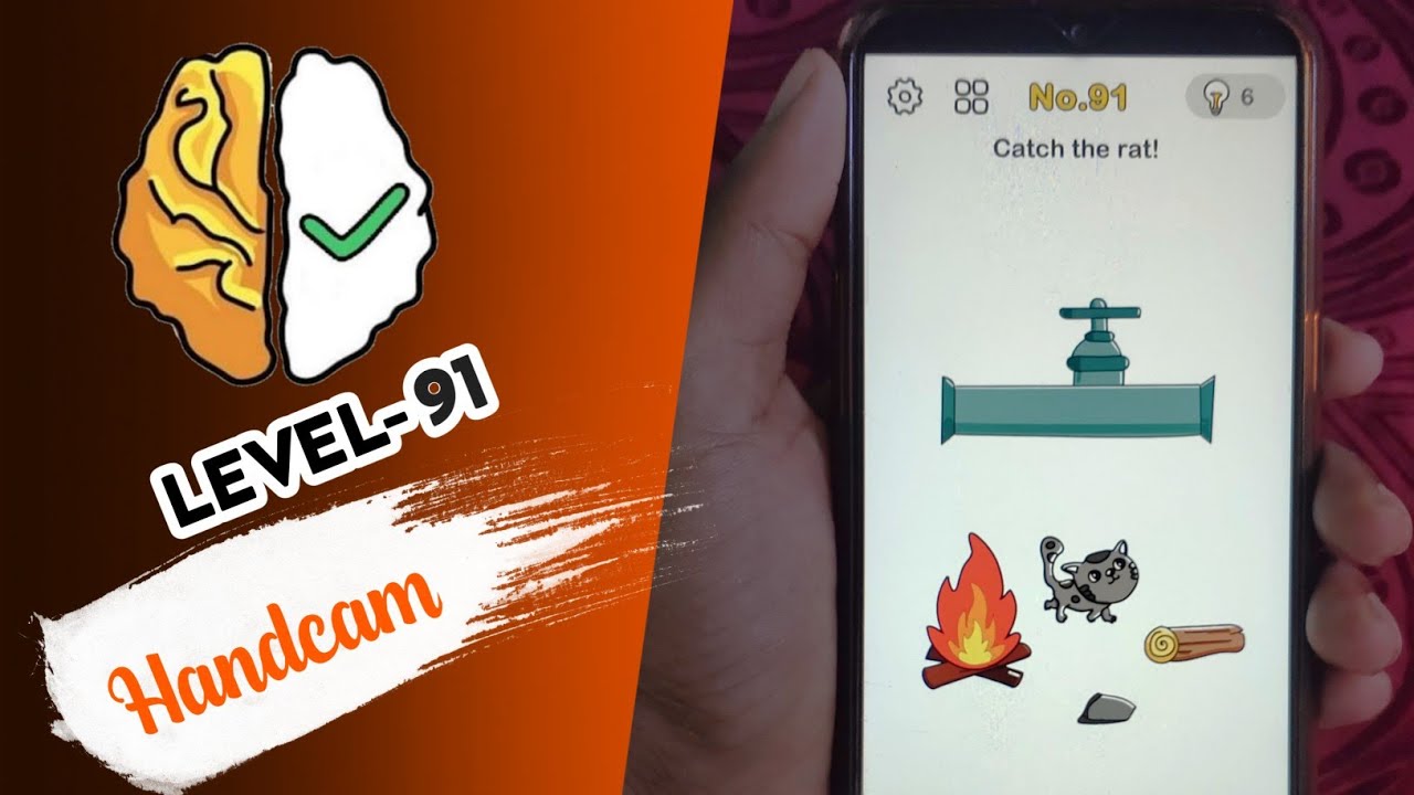 Brain out || level 91 || catch the rat || Handcam video - YouTube