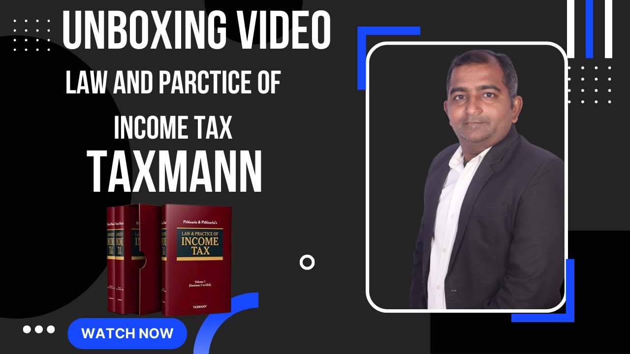 Unboxing Video of law and practice of income tax book by Taxmann | # ...