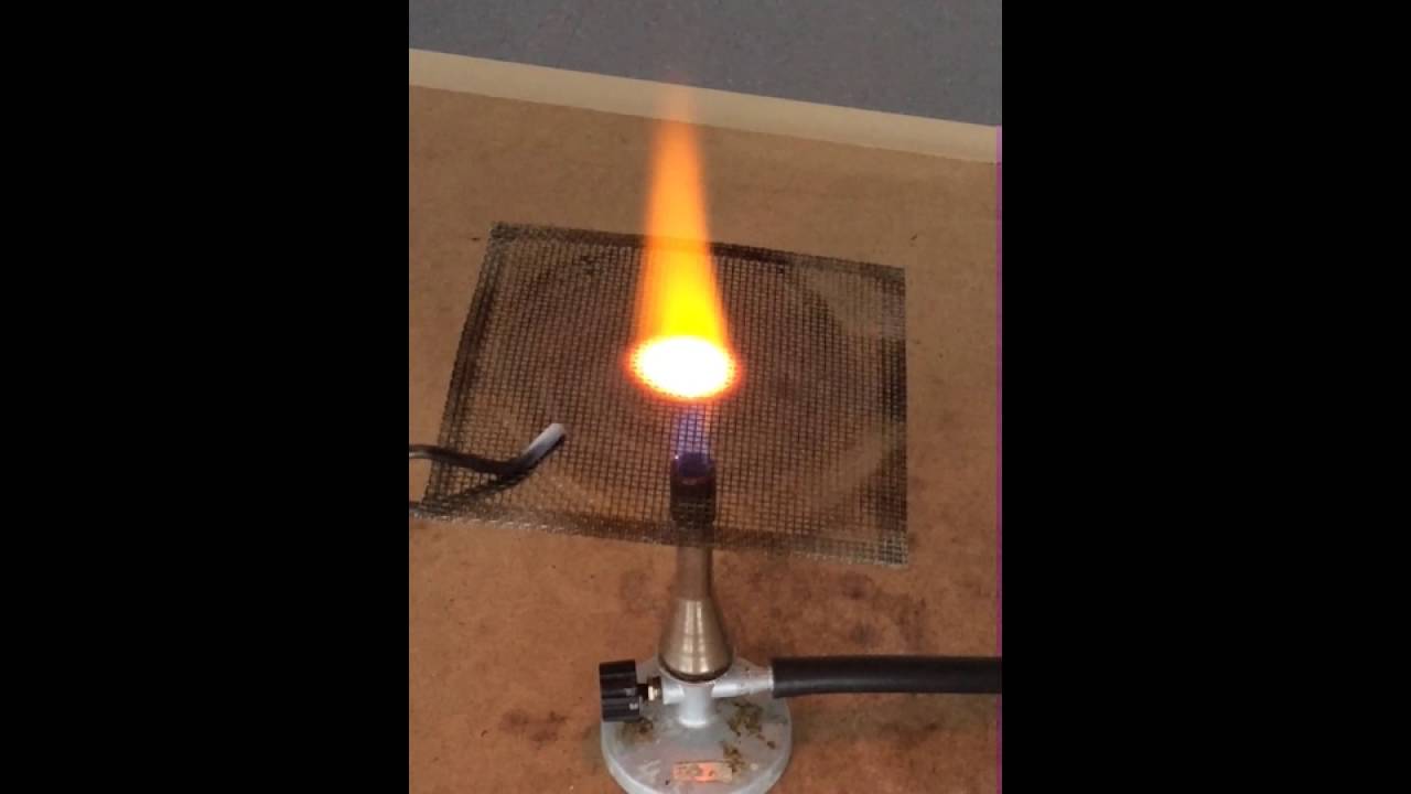 Horizontaal gaasje op een brander - YouTube