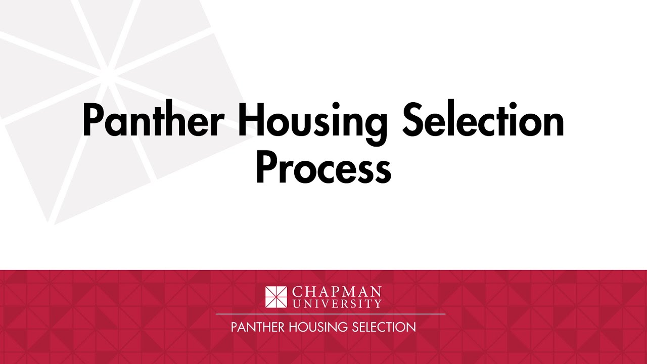 The Panther Housing Selection Process - YouTube