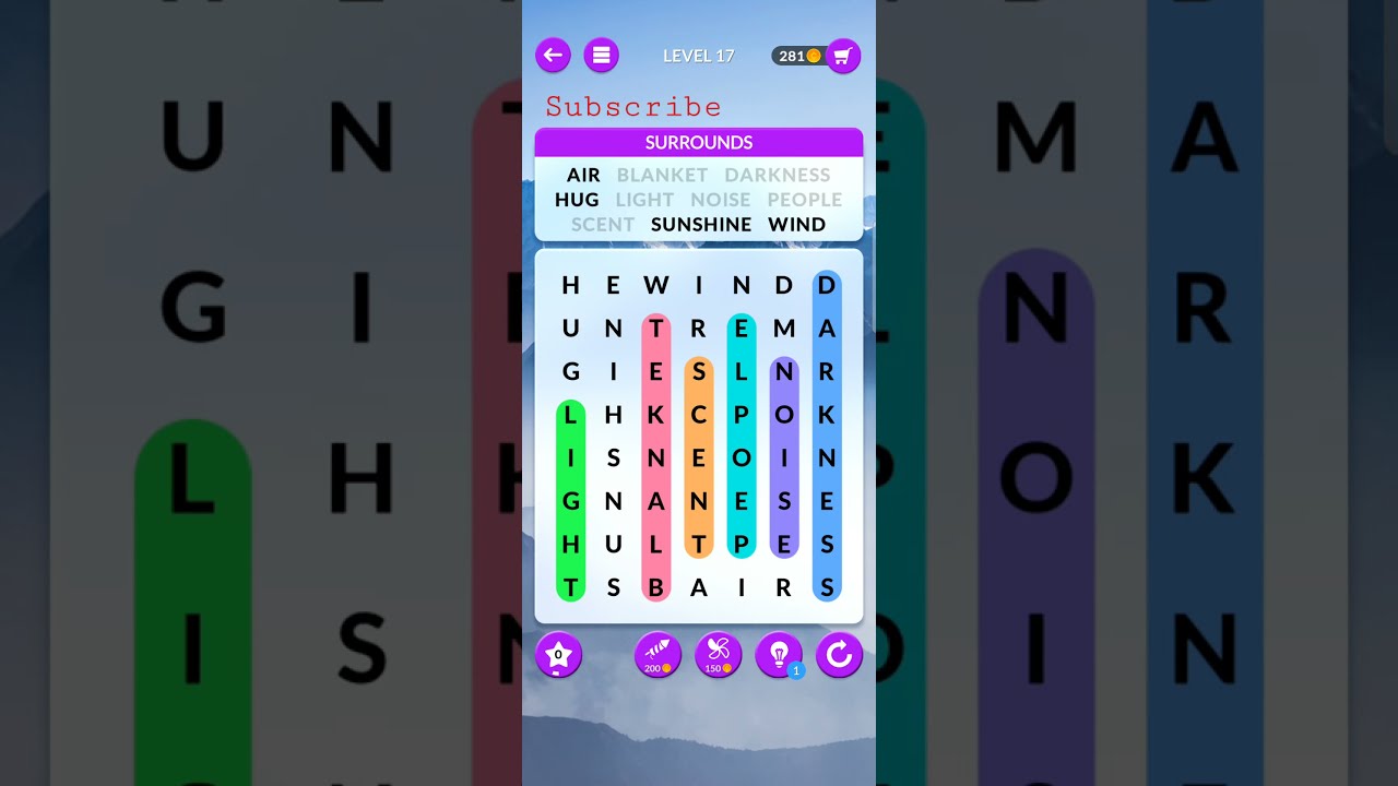Wordscape word search level no #17..subscribe and like!!! - YouTube