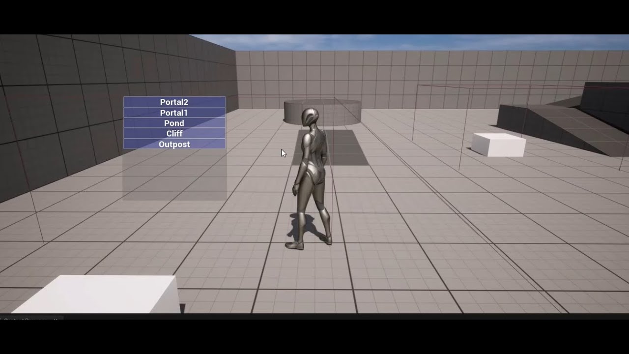 Open World Portal System: Episode 2 - Widget Menu to Select Destination ...