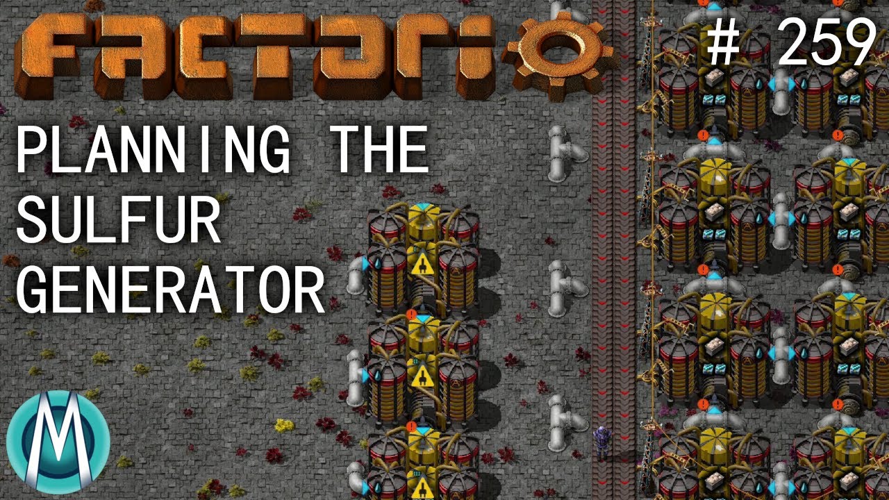 [Factorio 1.1 4K] Angel/Bobs Ep 259: Planning The Sulfur Generator ...