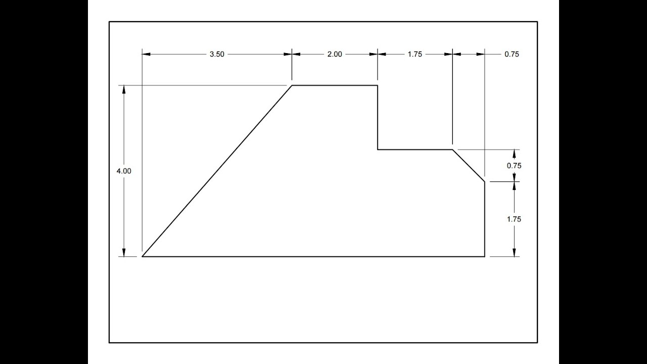 Introduction to AutoCAD - Rectangular Method - YouTube