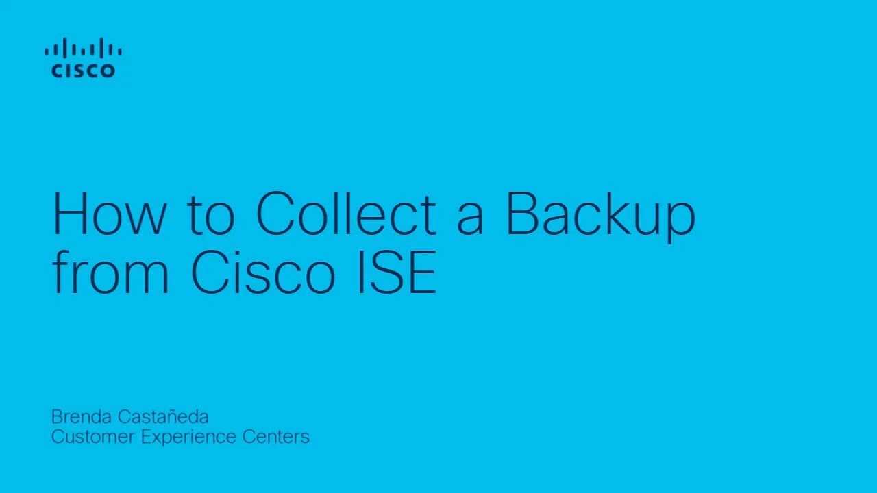 Create Cisco ISE Backup Using GUI or CLI | Secure Your Identity ...