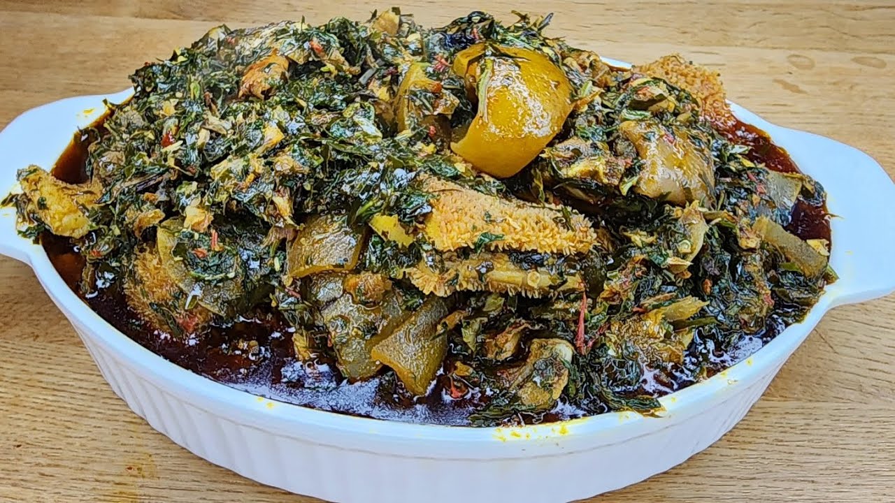 HOW to cook Afang soup like a professional/ Calabar way Afang soup Step ...