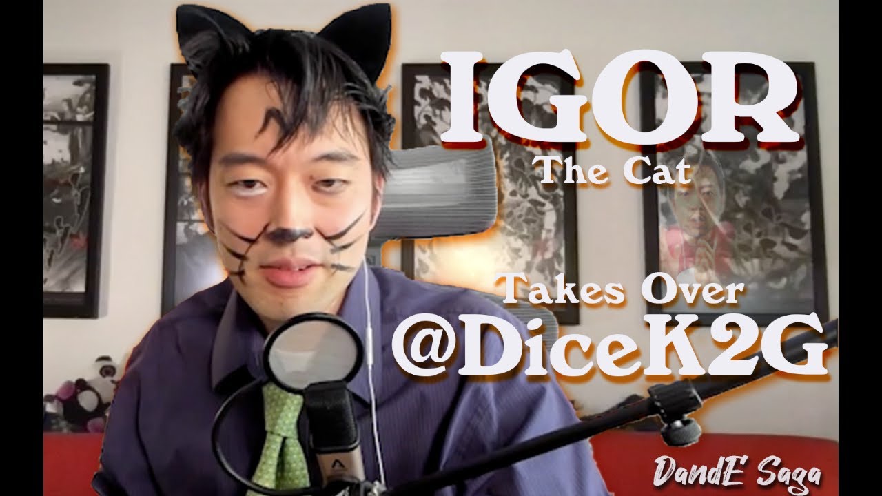 DandE Saga: IGOR THE CAT takes over Daisuke Tsuji's Twitch - YouTube