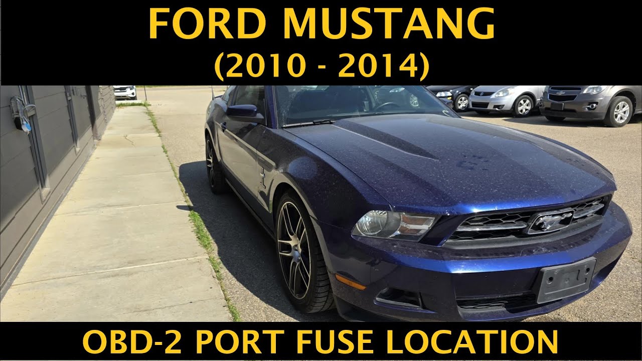 Ford Mustang - OBD2 / DATA LINK CONNECTOR FUSE LOCATION (2010 - 2014 ...