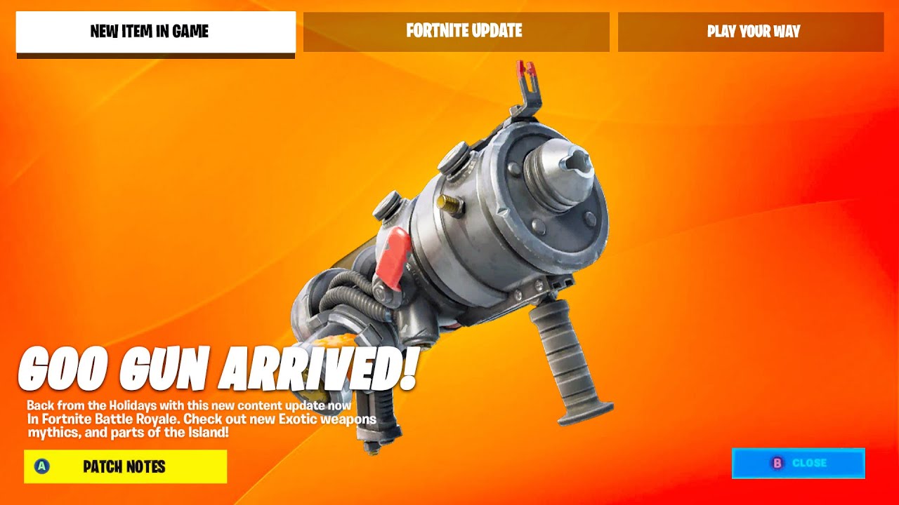 *NEW* FORTNITE GOO GUN UPDATE! (Season 4) - YouTube
