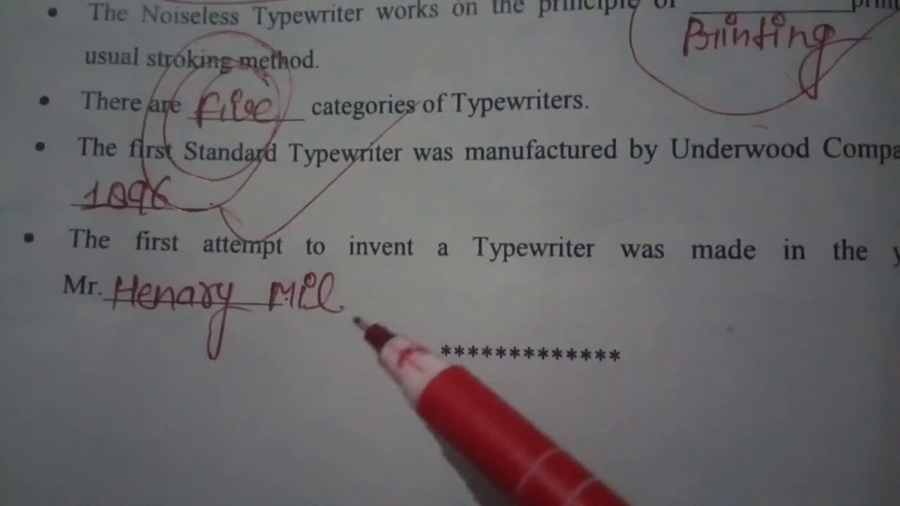 Typography#Typewriter#Evolution of typewriter#CBSE#INVENTOR of ...