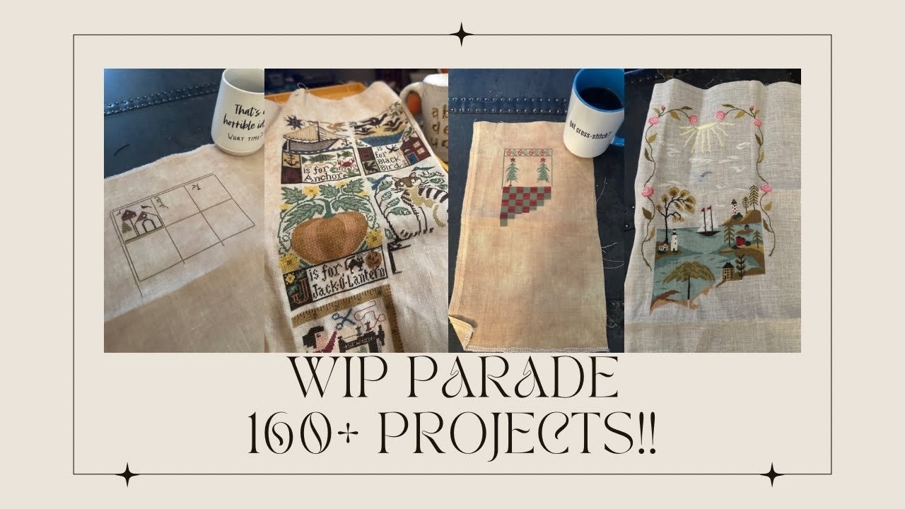All the WIPS. My longest WIP Parade to Date! - YouTube