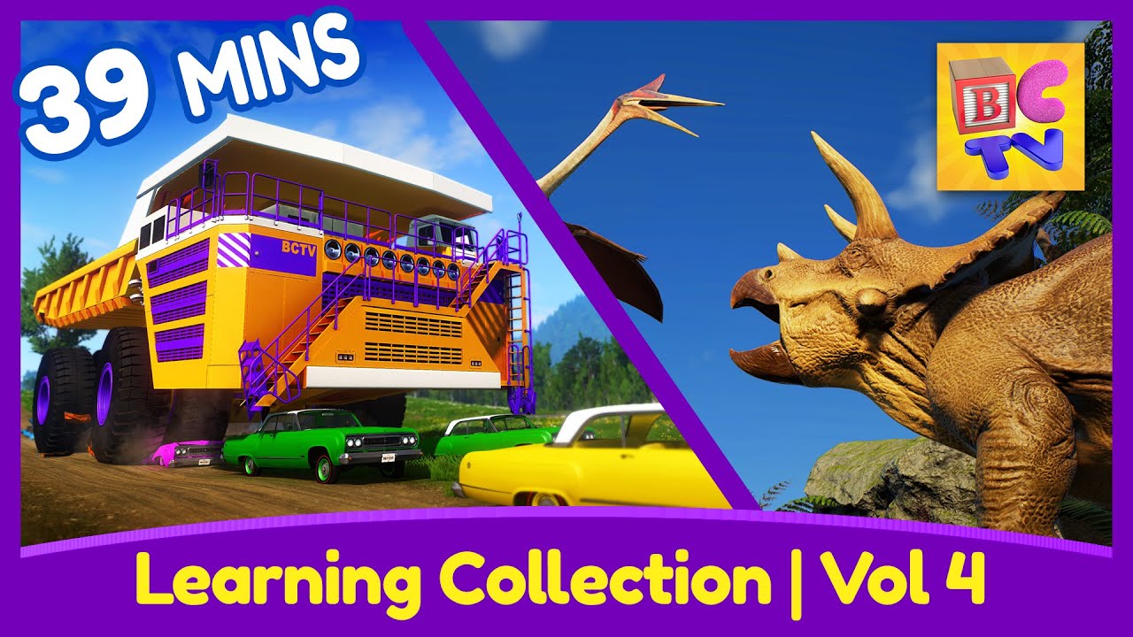 Learning Collection for Kids | Vol 4 | Counting, Patterns, Dinosaurs ...