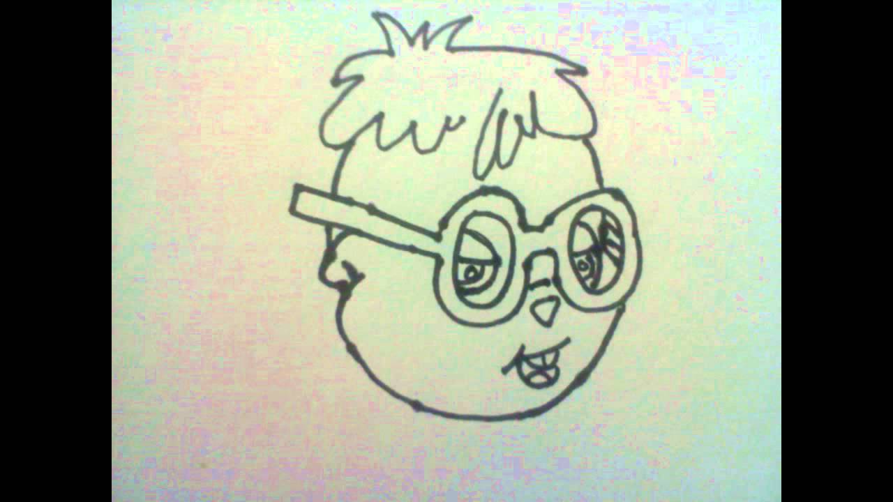 How to Draw Simon from the Chipmunks - YouTube