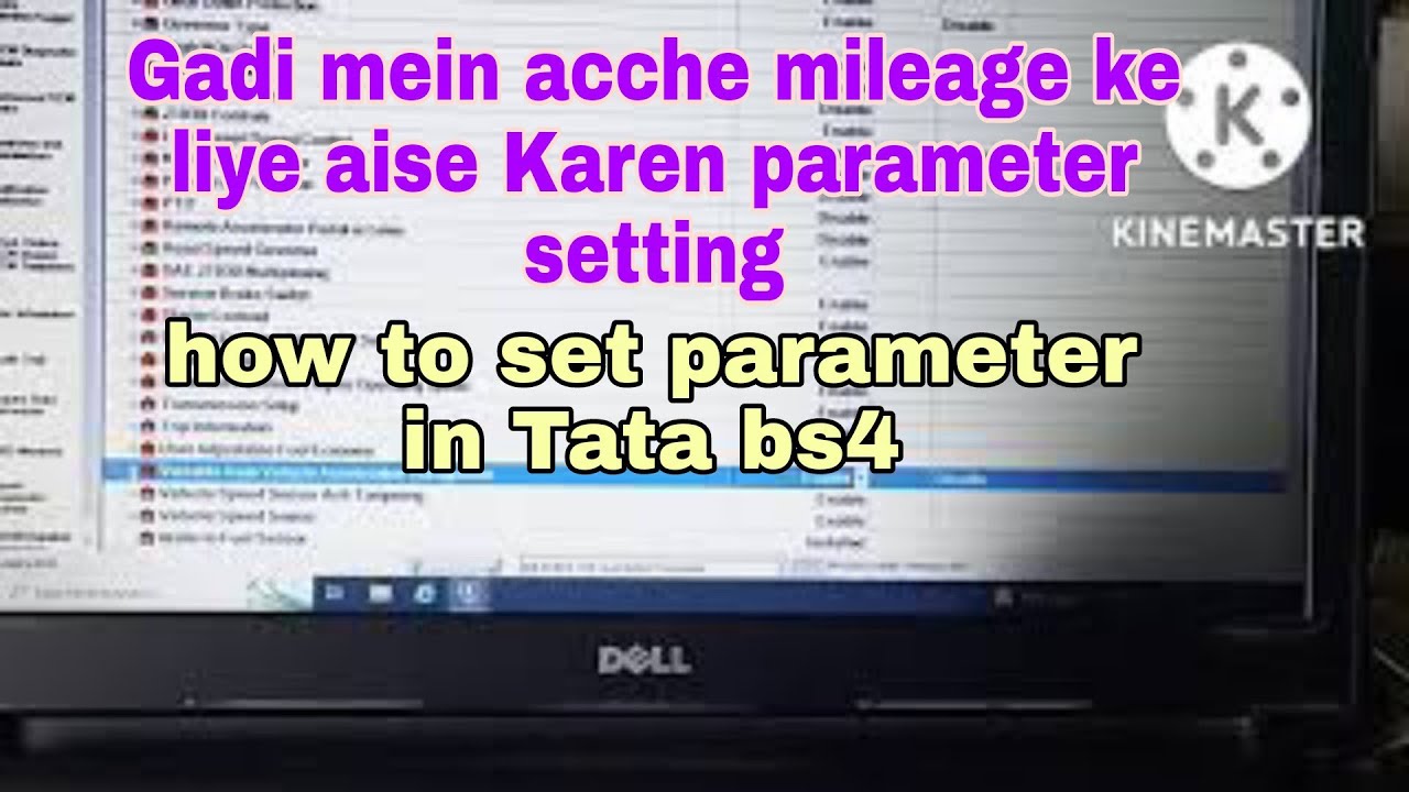 How to set parameter for a better mileage in Tata 4018 BS4 - YouTube