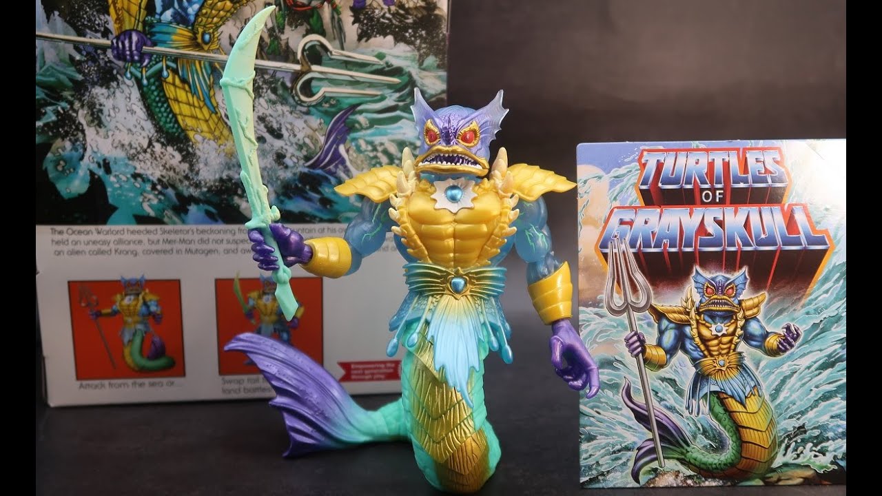 Turtles of Grayskull: Deluxe Mer-Man Review - YouTube