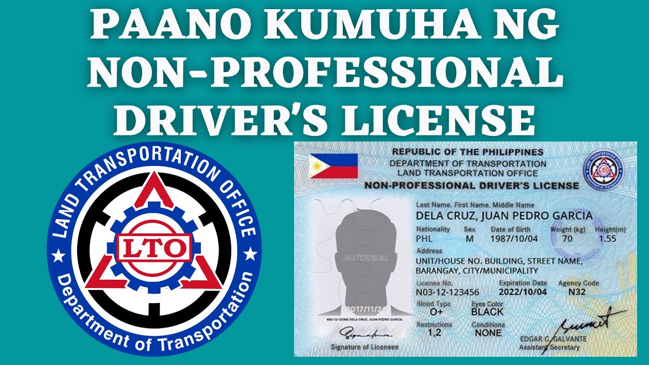 PAANO KUMUHA NG NON-PROFESSIONAL DRIVER'S LICENSE - YouTube