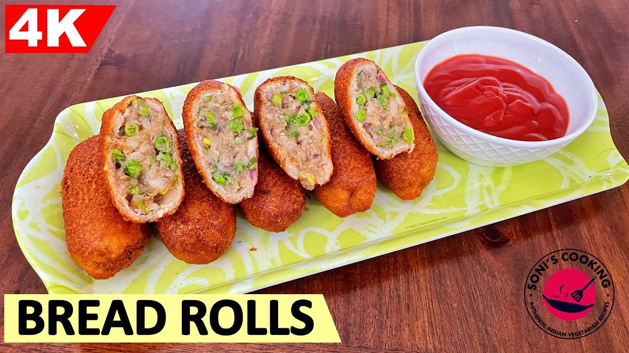 Crispy Aloo Bread Roll | Less Oily | आलू ब्रेड रोल | Easy Snack Recipe ...