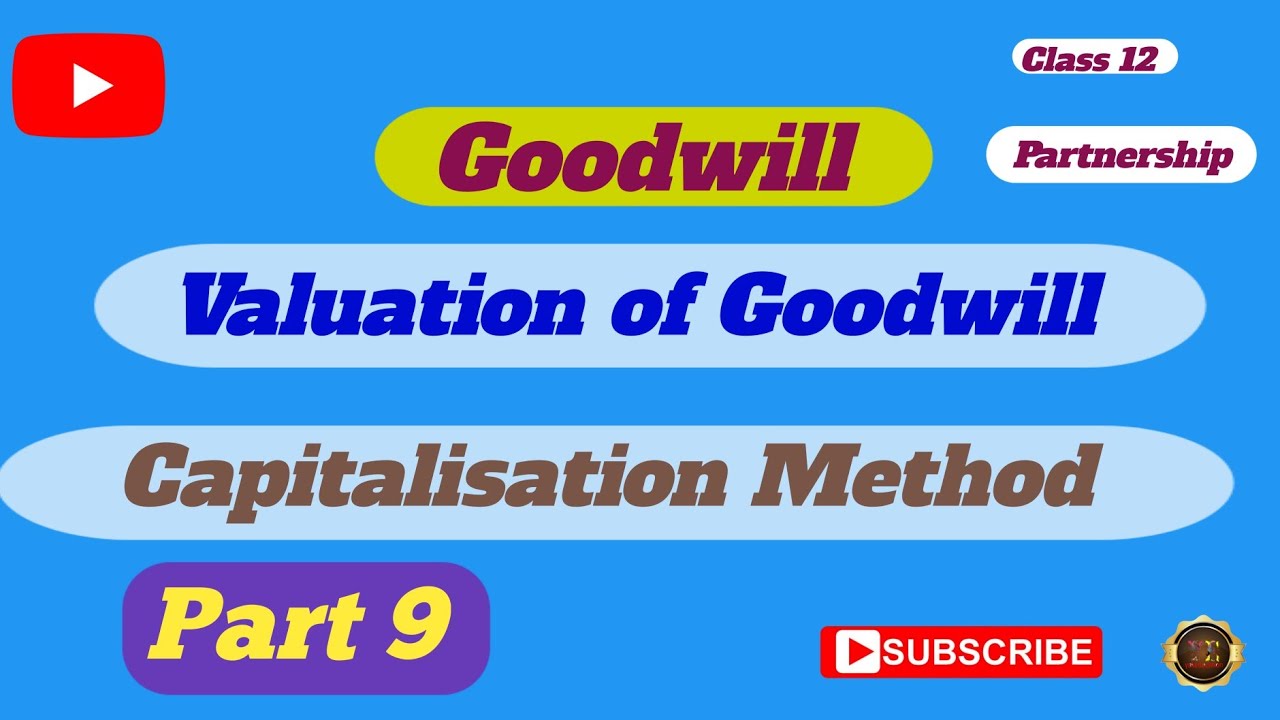 Valuation of Goodwill playlists| Capitalisation method| Method of ...