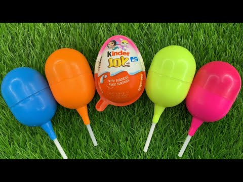 New Glitter Rainbow Lollipop Candy I Cutting| ASMR | Satisfying Video