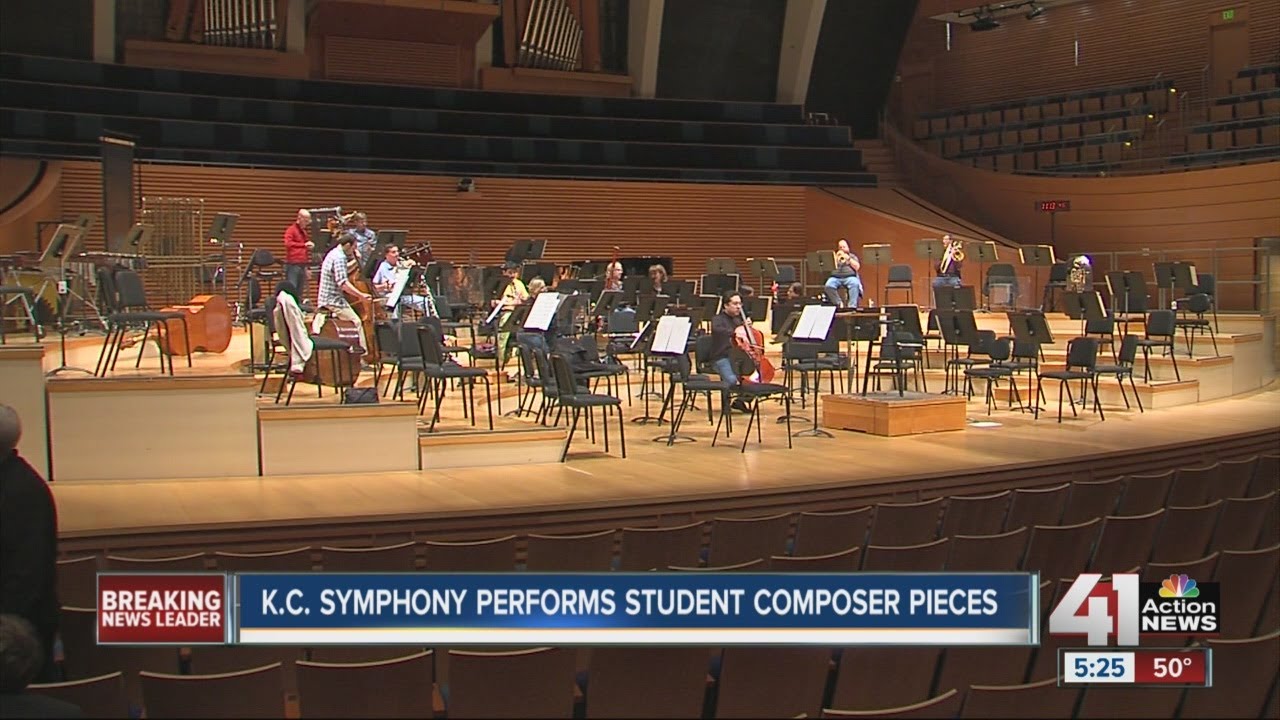 KC Symphony performs student composter pieces - YouTube