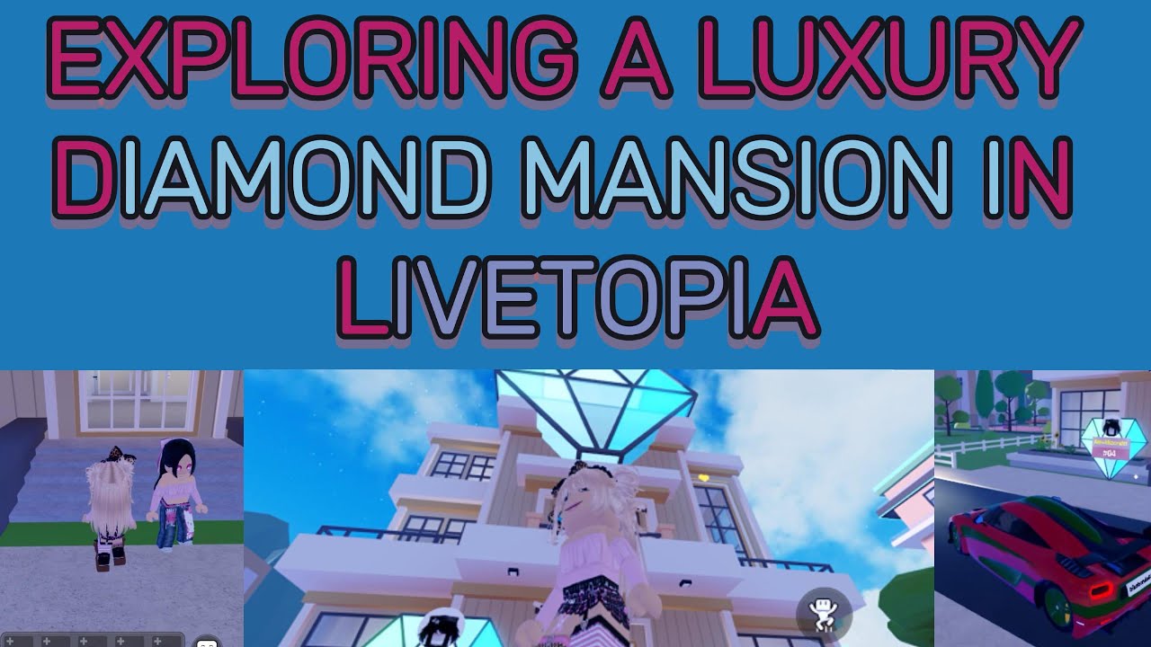 Exploring a LUXURY Diamond Mansion in Livetopia! Full House Tour No ...