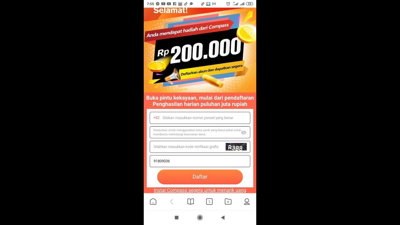 #compas #penghasilan https://ck.k5li.com/cpi/tg/13.html?InviteCode=VIPLEVEL_91682963&appid=22 ...