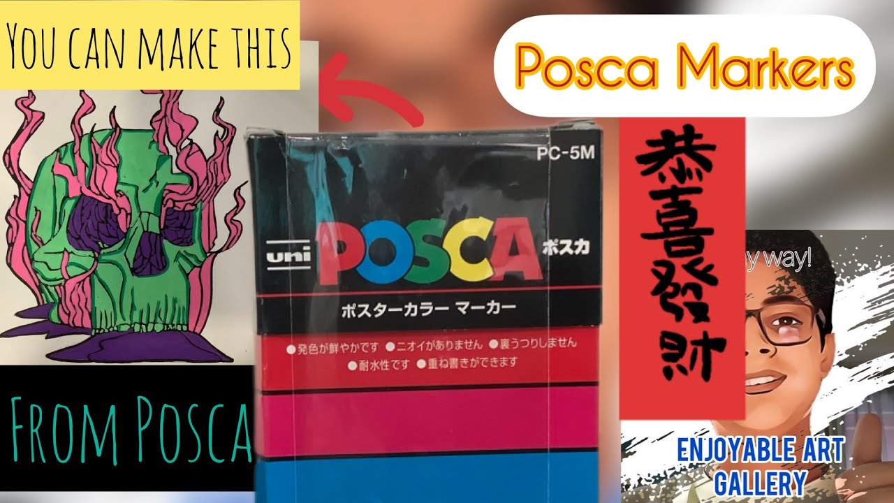 How To Draw A Skull | Posca Markers Art: Unexpected! - YouTube