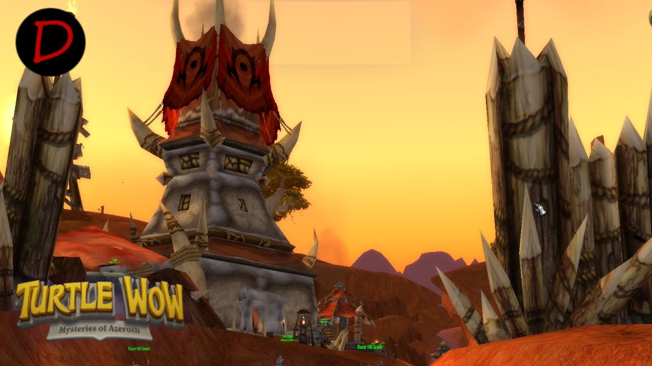 Getting Quests From Razor Hill EP. 3 Shaman Turtle Wow - YouTube