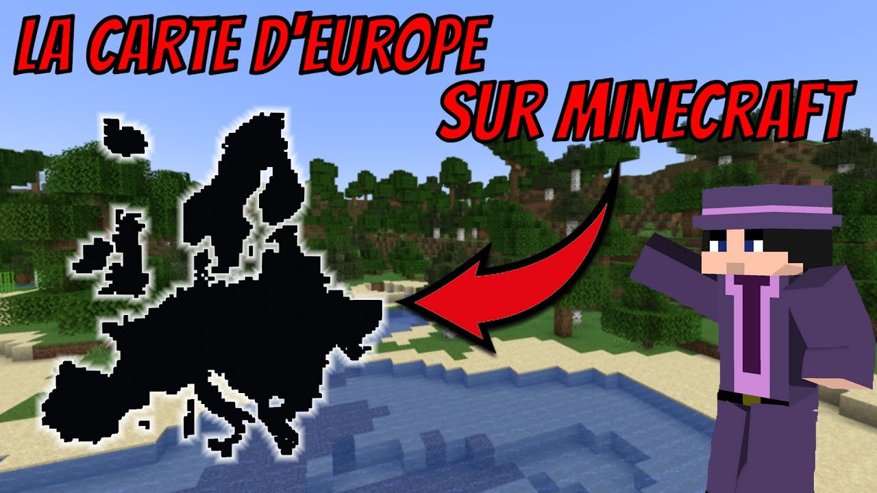 Comment Faire la CARTE D'EUROPE en Pixel Art sur Minecraft 🌍 - YouTube