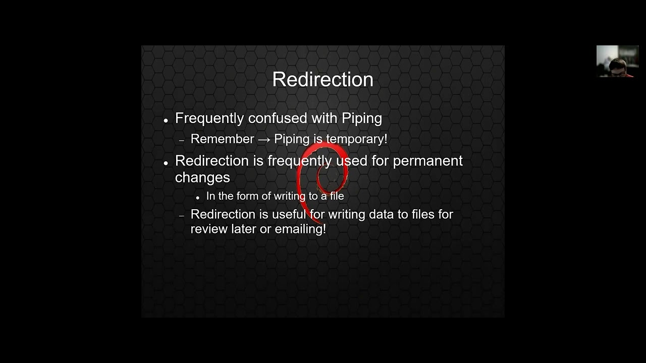 Linux Concepts 3: Data Streams, Redirection, and Piping - YouTube