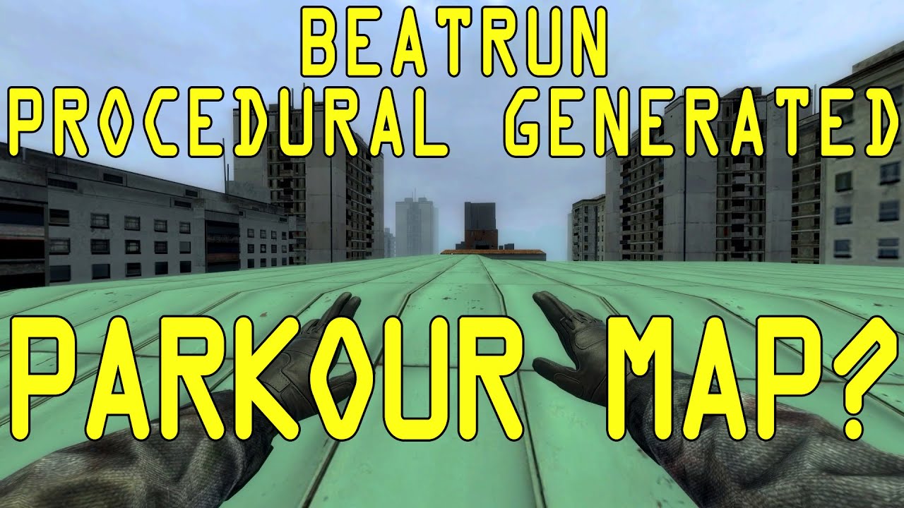 Gmod Beatrun procedural generated parkour map! - YouTube