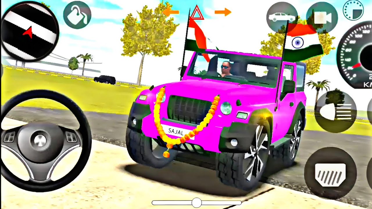 Modified Mahindra Pink Thar 🔥- Driving in Mission mode Gameplay ...