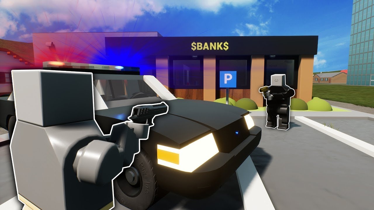 WORLDS WORST ROBBERS ATTEMPT TO ROB BANK! - Brick Rigs Lego Cops and ...