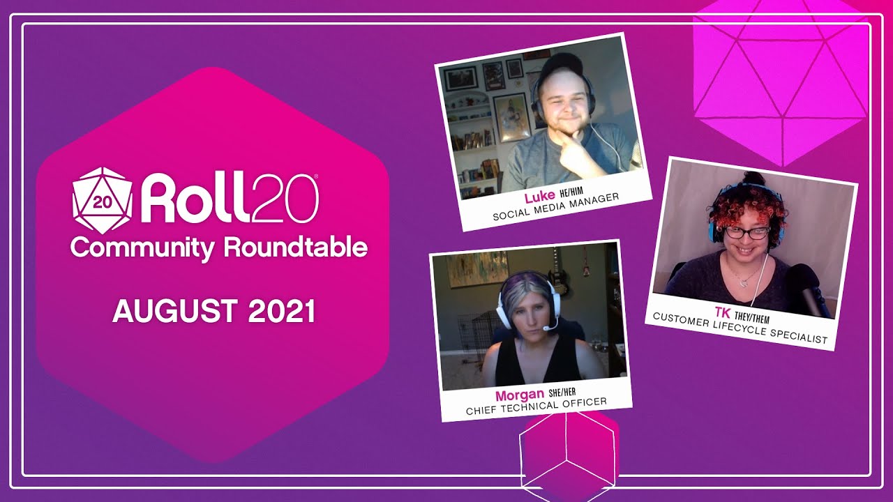 Roll20 Community Roundtable | August 2021 - YouTube