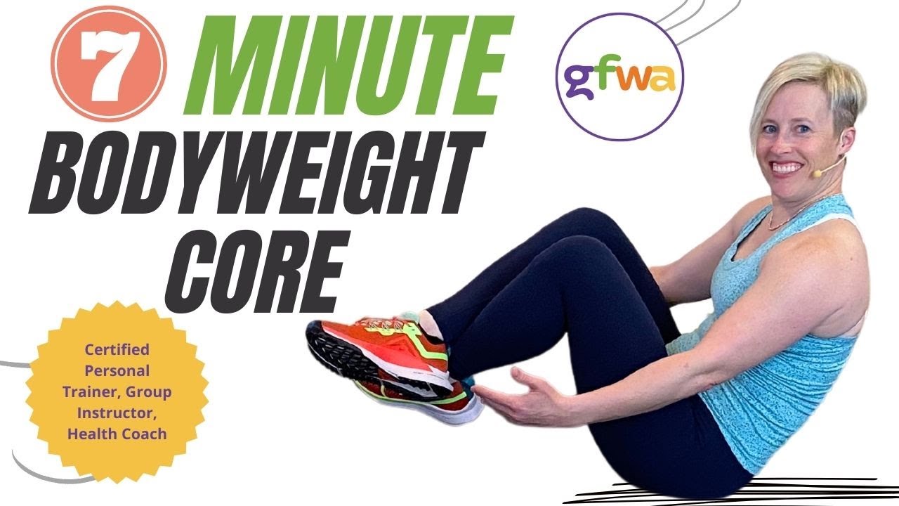 7-Minute FAST Core Strength Bodyweight Workout at Home with NO WEIGHTS ...