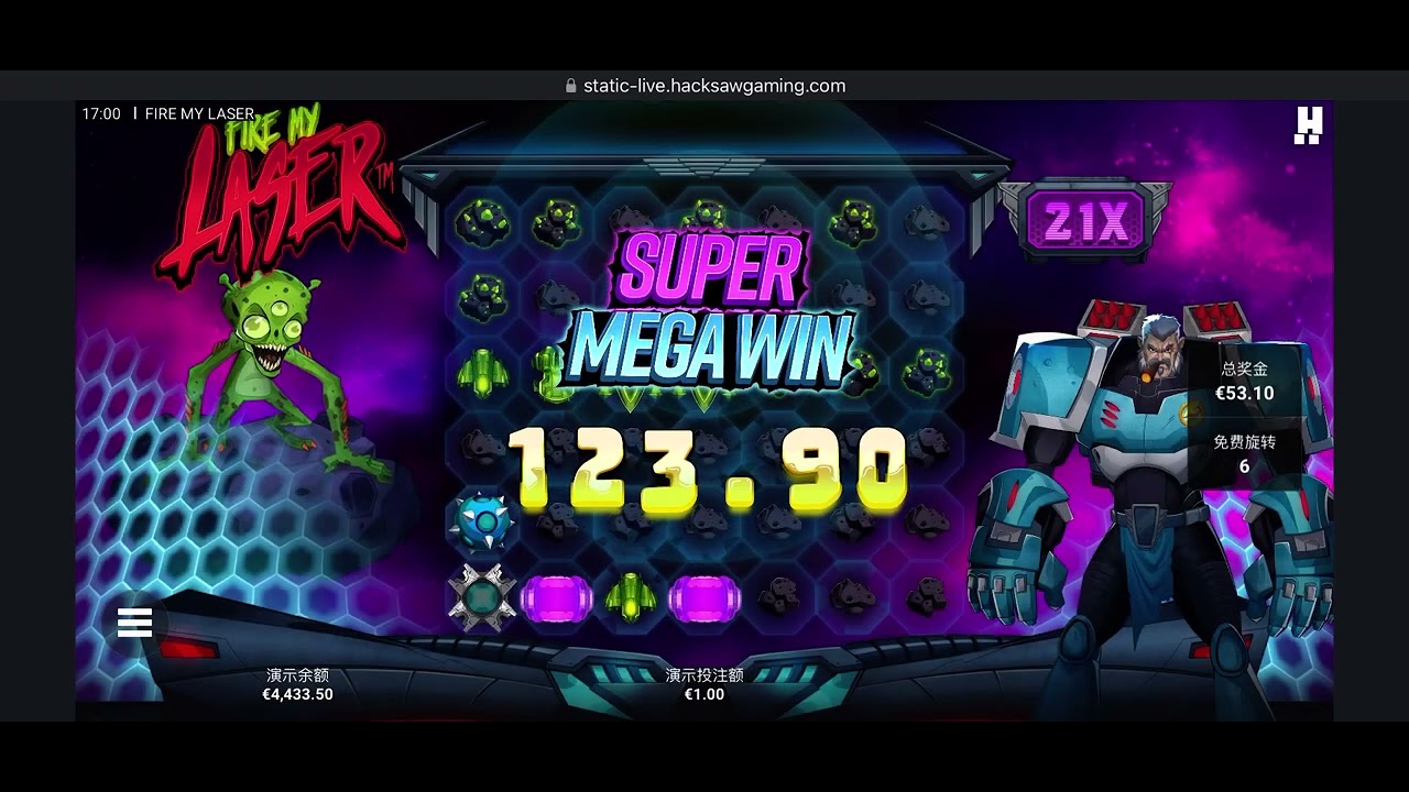 Hacksaw Gaming - Fire my Laser - YouTube