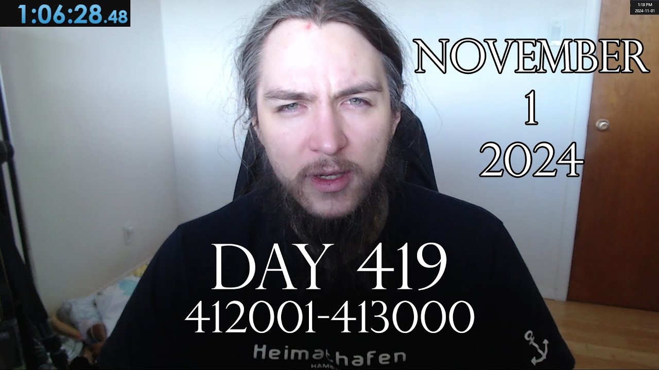 Counting And Writing Numbers (Day 419) (412001-413000) - YouTube