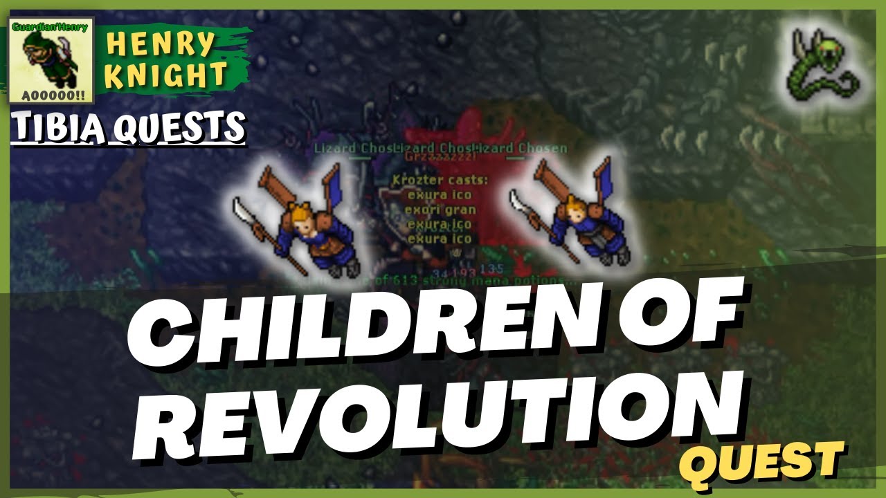 TIBIA QUESTS #30 Como Fazer a Quest CHILDREN OF REVOLUTION Completa ...