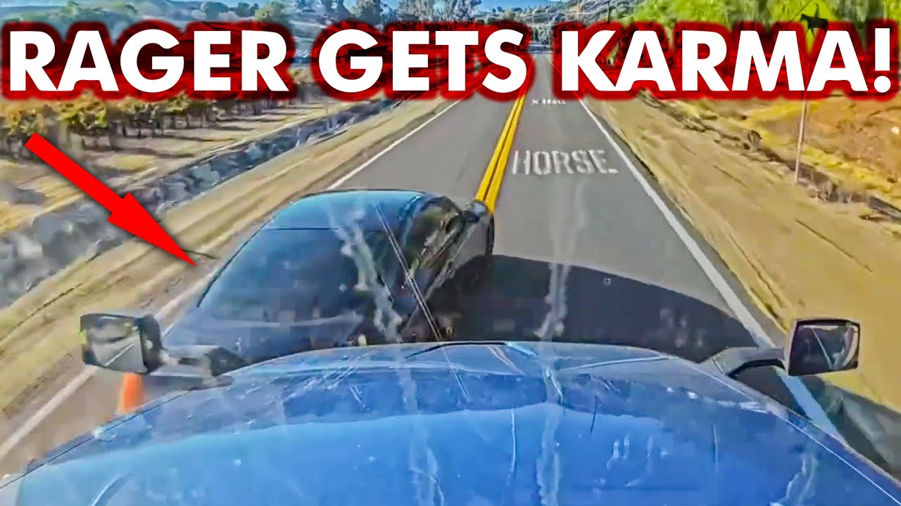 LINE CUTTER GETS A TASTE OF HIS OWN STUPIDITY - YouTube