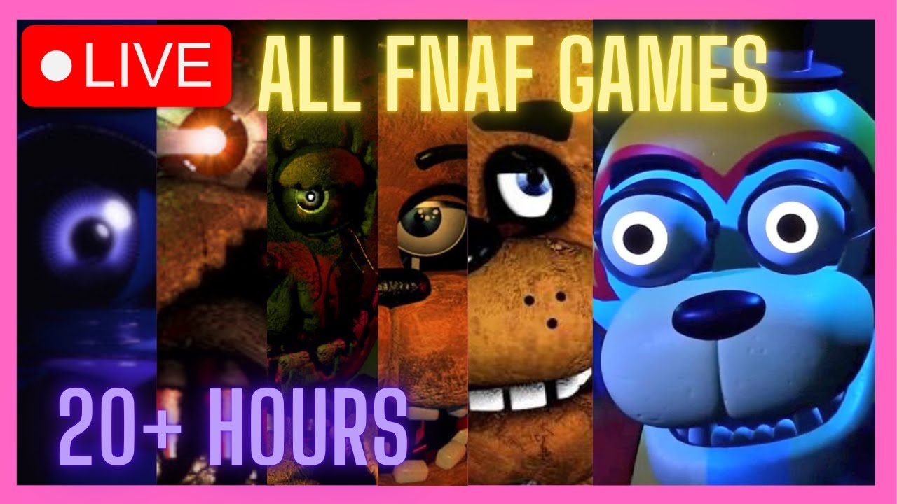 FNAF MARATHON BUT NOW I HAVE MORE TO DO! Vtuber Plays Official Fnaf ...