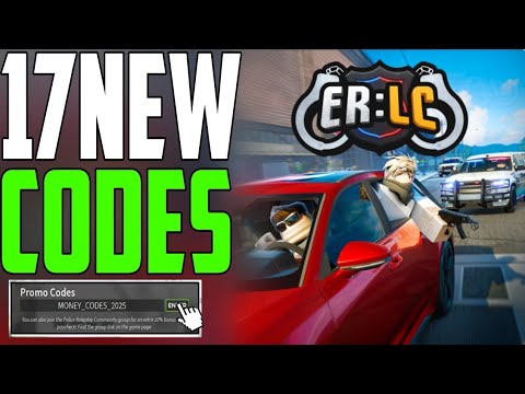 ALL WORKING CODES IN ROBLOX ERLC AGUEST 2025 | Emergency Response ...