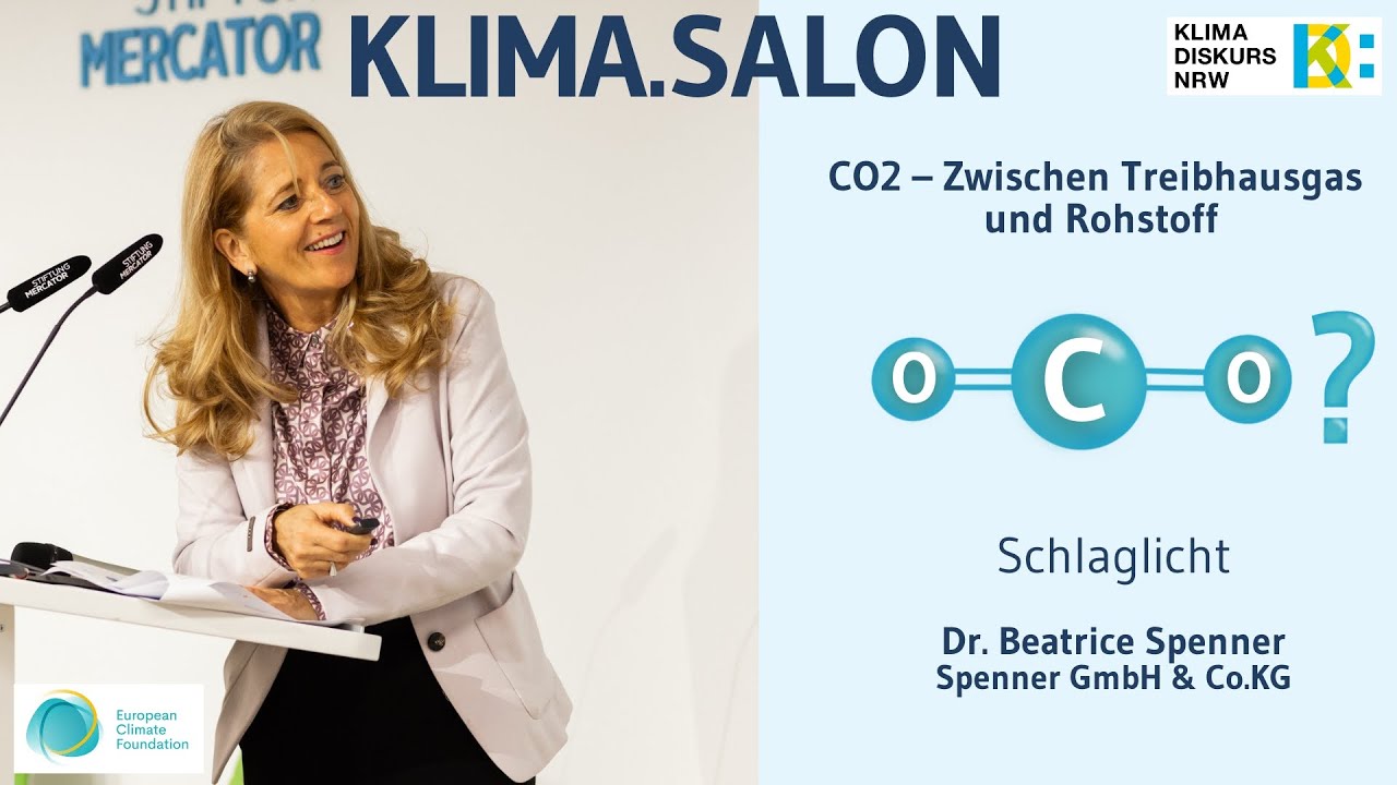 KLIMA.SALON ,CO2', 30.11.2023 | Schlaglicht von Dr. Beatrice Spenner ...