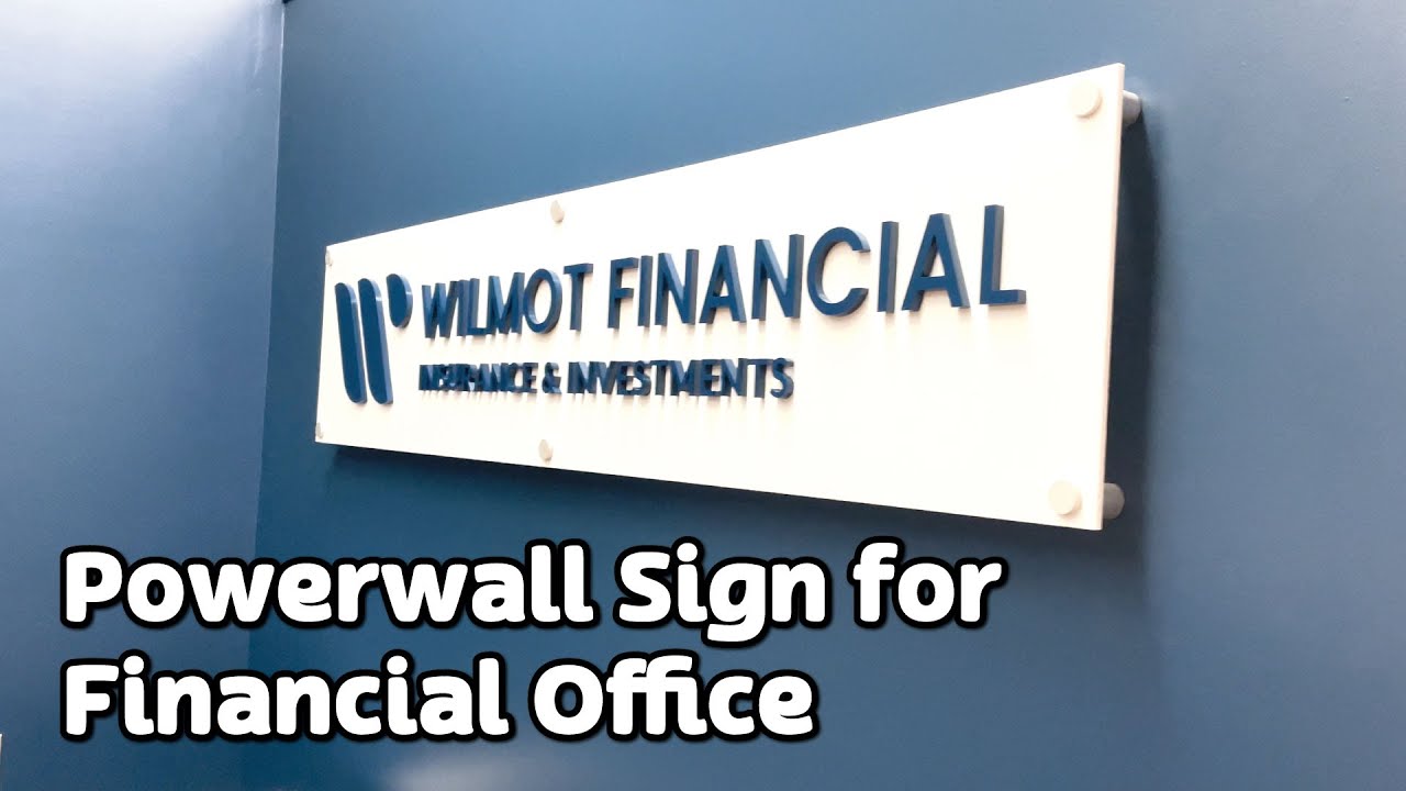 Powerwall Signage for Financial Office - YouTube