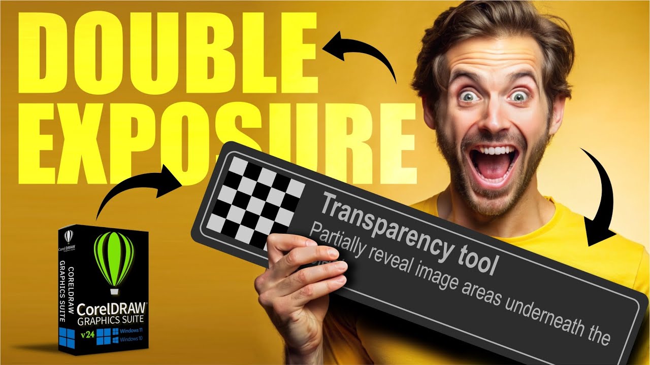 How I Make Double Exposure Effect in Coreldraw with Transparency Tool ...