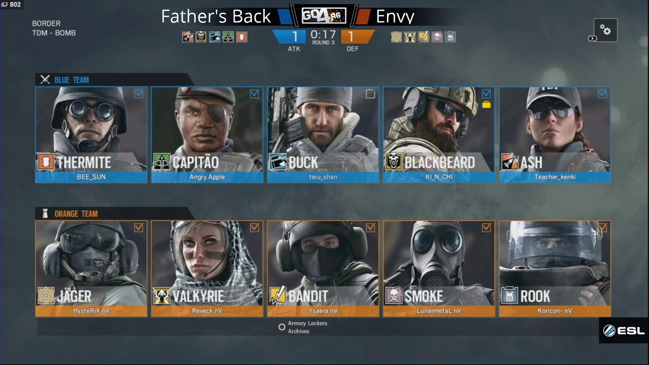 ESL R6 (PC) Asia Community Cup #7 GRAND Finale Envy vs Father's Back ...